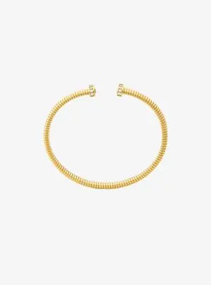 Michael Kors Ribbon Flex Pavé Cuff - Gold