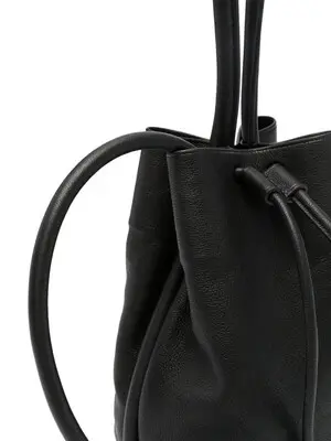UMA WANG Leather Sac Bucket Bag - Black