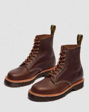 Dr. Martens 1460 Wild Grain Leather Boots - Brown