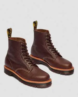 Dr. Martens 1460 Wild Grain Leather Boots - Brown