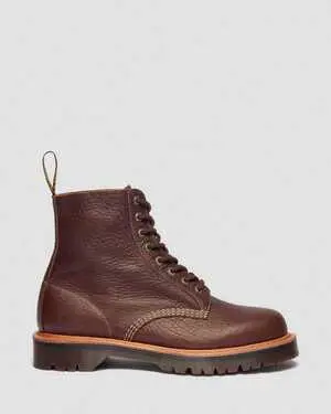 Dr. Martens 1460 Wild Grain Leather Boots - Brown