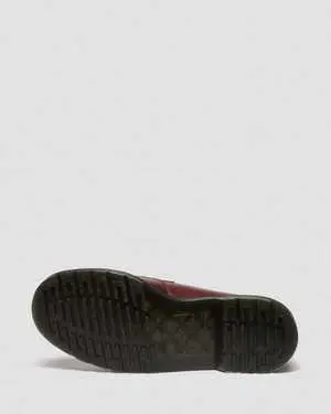 Dr. Martens Delapre Made In England Penny Loafers - Red