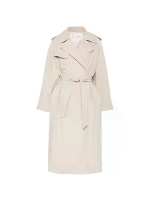 THE FRANKIE SHOP Riva Belted Trench Coat - Neutrals