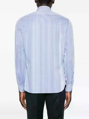BORRIELLO NAPOLI Stripe Shirt - Blue