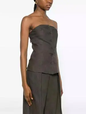 Sú Button Bandeau Top
