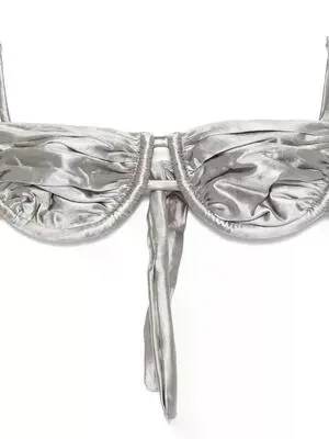 ISA BOULDER Ruched Bikini Top