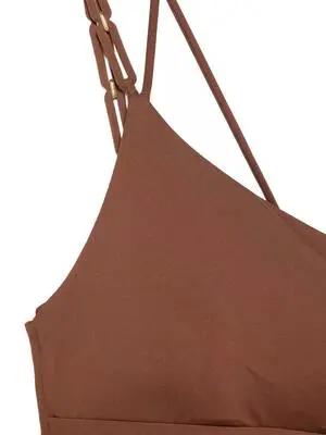 Max Mara Asymmetric One-piece Swimsuit - Brown