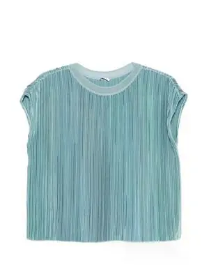 JOSEPH Cedre Pleated T-shirt - Blue