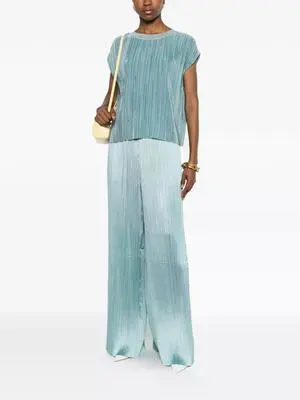 JOSEPH Cedre Pleated T-shirt - Blue