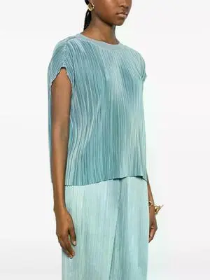JOSEPH Cedre Pleated T-shirt - Blue