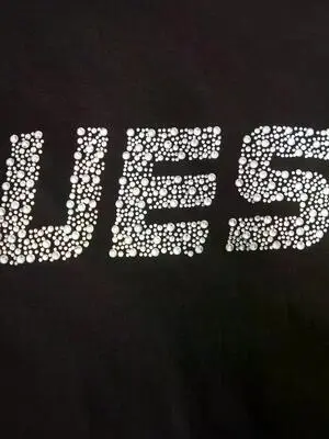 Guess Logo Embellished Crewneck Sweatshirt - Black