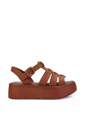 Melissa Up Platform Buckle Sandals - Brown