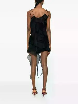 LES FILLES D'EVA Ruffled Mini Dress - Black