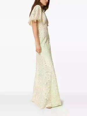 TWINSET Long Lace Dress - Neutrals