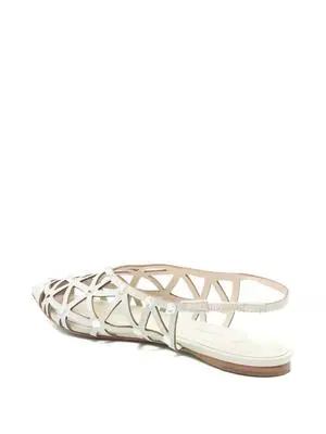 ANDREA CARRANO Embellished Ballet Flats - Neutrals