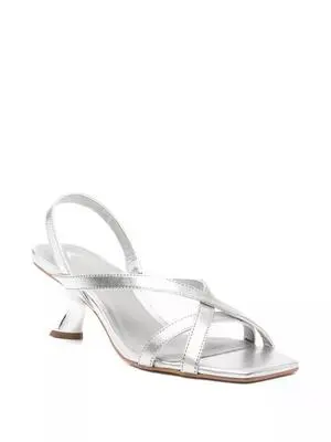 ANDREA CARRANO Strappy Square-toe Sandals