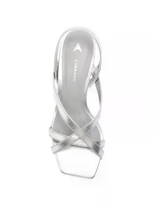 ANDREA CARRANO Strappy Square-toe Sandals