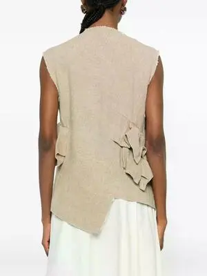 Comme Des Garçons Ruffled Sleeveless Jacket