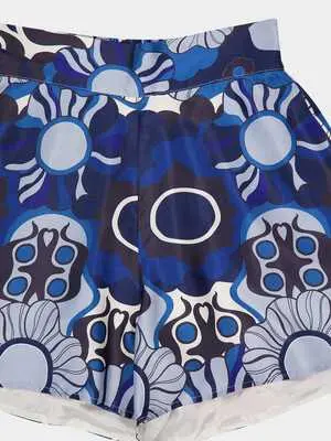 PAULA Name' Printed Silk Twill Shorts