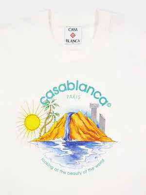 Casablanca Oasis Printed Sweatshirt - White