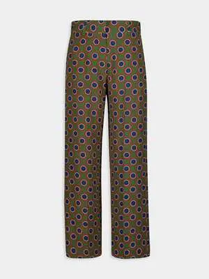 PAULA Sonia Symmetrical Eye Silk Pants - Multicolour