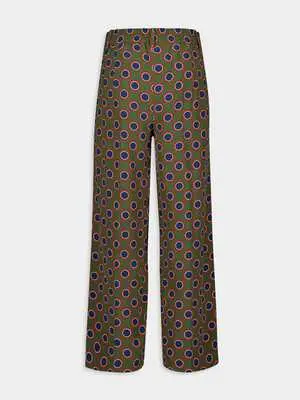 PAULA Sonia Symmetrical Eye Silk Pants - Multicolour
