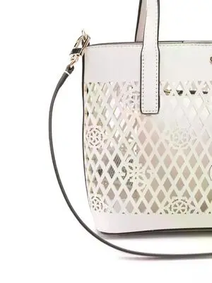 Guess Mini Laser-cut Tote Bag - Neutrals