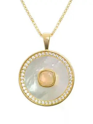 FREYA ROSE October Mother-of-pearl Opal Necklace - Gold