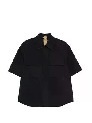 TEN C Button-up Chest-pocket Shirt