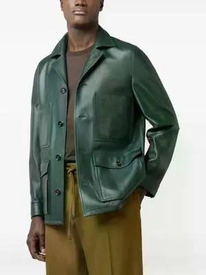 TOD'S Flap-pockets Leather Jacket