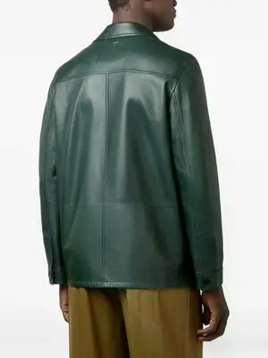 TOD'S Flap-pockets Leather Jacket