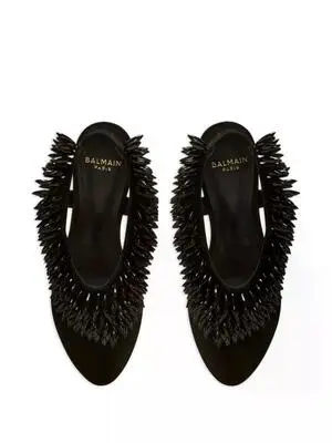 Balmain Thong Strap Sandals - Black
