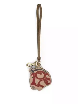 TOD'S Horse-charm Keyring - Neutrals