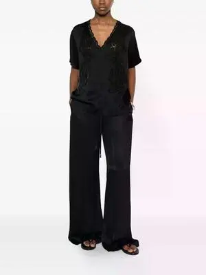 ERMANNO FIRENZE Floral-embroidery Top