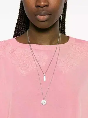 ERMANNO FIRENZE Floral Lace T-shirt - Pink