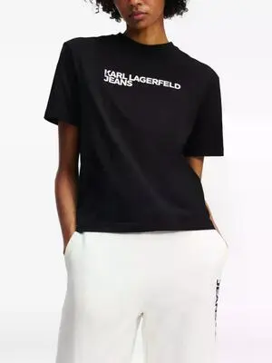 Karl Lagerfeld Logo Detail Crewneck T-shirt