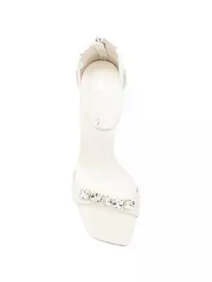 ANDREA CARRANO Rhinestone Ankle-strap Sandals
