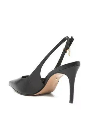 ANDREA CARRANO Point-toe Slingback Pumps - Black