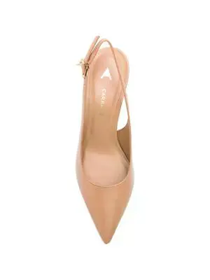 ANDREA CARRANO Slingback Pointed-toe Pumps - Neutrals