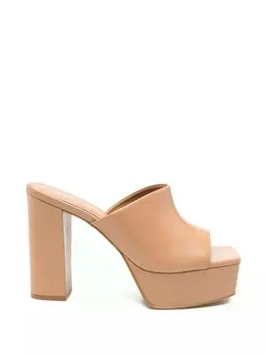 ANDREA CARRANO Platform Mules - Neutrals