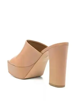 ANDREA CARRANO Platform Mules - Neutrals