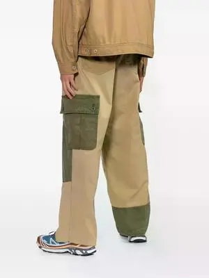 Comme Des Garçons Patchwork Cargo Trousers - Neutrals