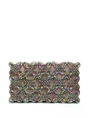 0711 TBILISI Rhea Beaded Clutch - Silver