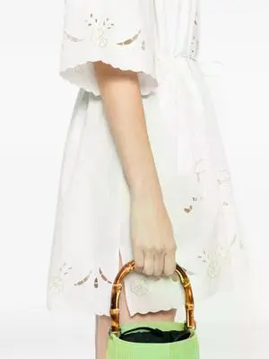 FORTE_FORTE Floral Embroidered Dress - White