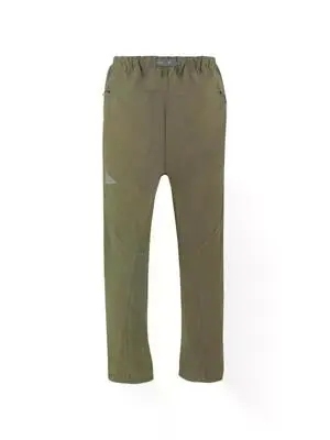 AND WANDER Zip-pockets Trousers - Green