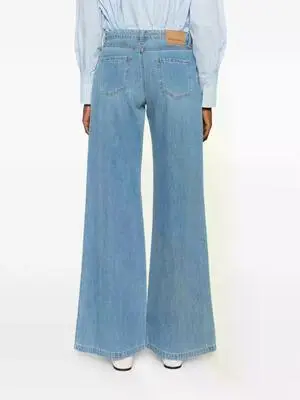 ERMANNO FIRENZE Five-pocket Wide Leg Jeans