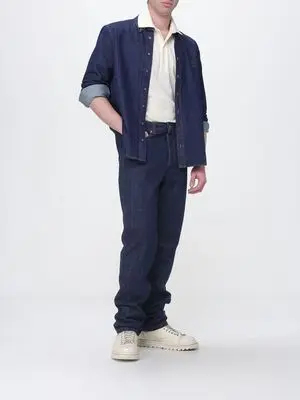 AMI Paris Cotton Denim Straight Jeans