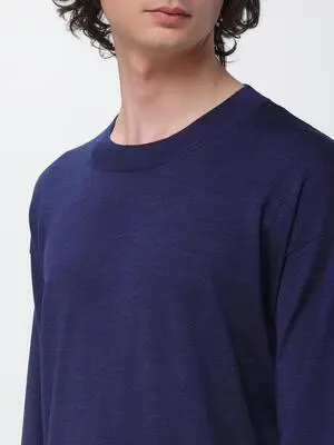 AMI Paris Fine Knit Crewneck Sweater - Blue