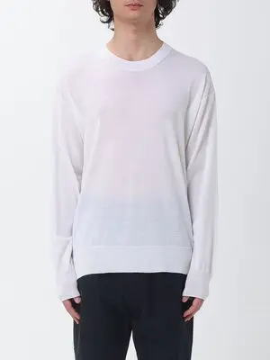AMI Paris Cotton Crewneck Pullover - Cream