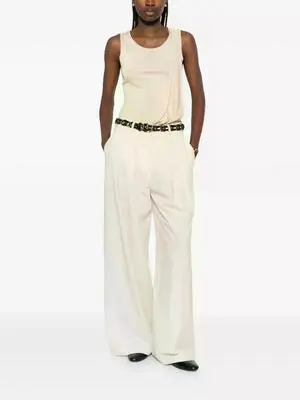 MOORER Pleated Wide-leg Trousers